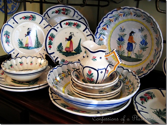 CONFESSIONS OF A PLATE ADDICT: Fabulous Quimper Finds...or...My Little ...
